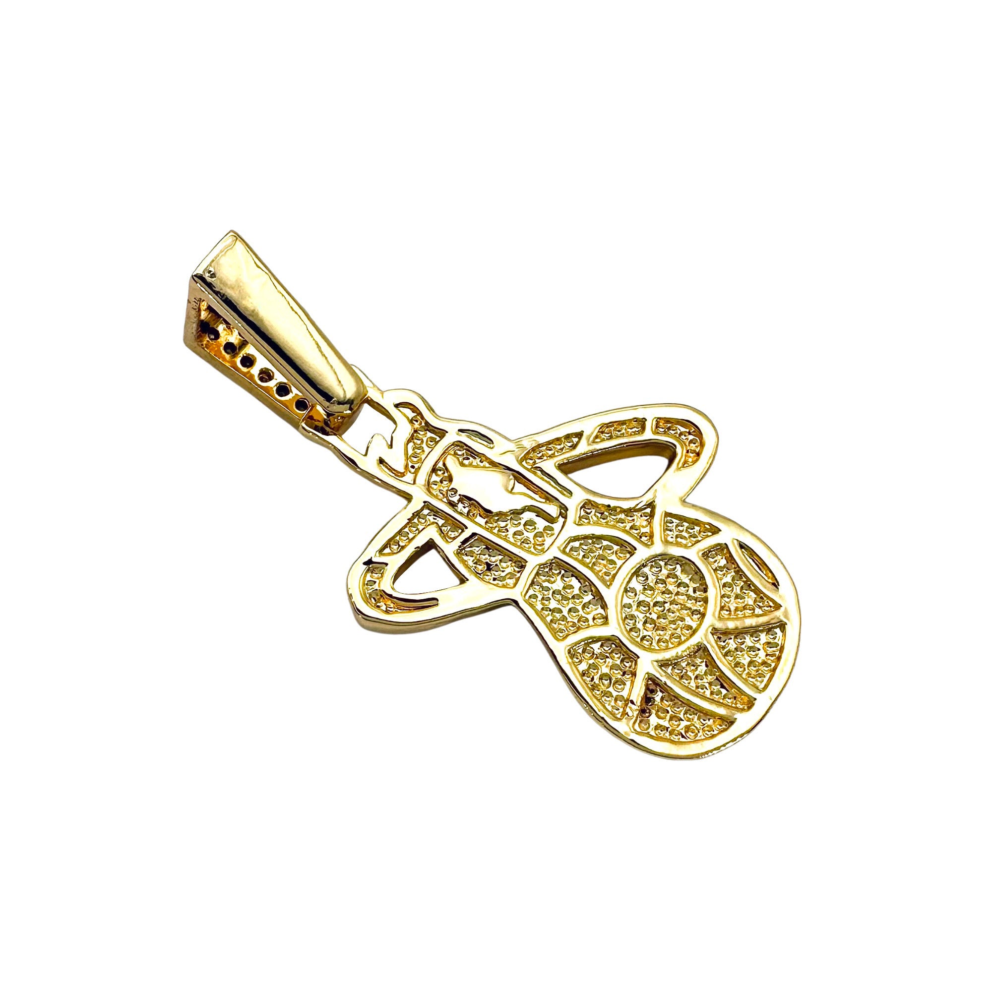 "HEAT" 18K Gold Pendant | NBA Pendant – GoldStarsDC Jewelry Co.
