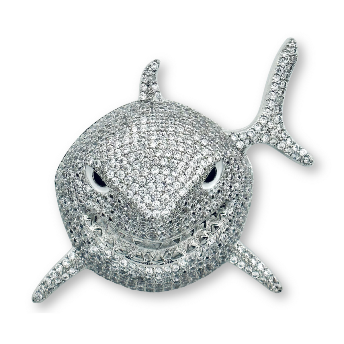 Shark Diamond Pendant (White Gold) | Premium Quality Guaranteed ...