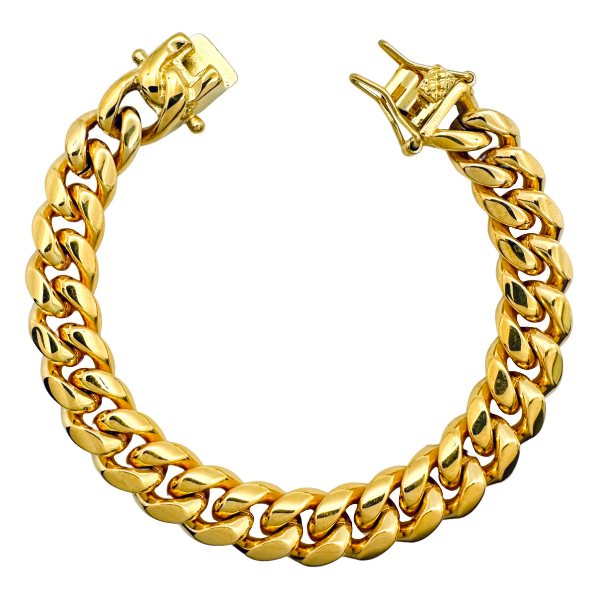 "Miami Cuban" 18K Gold Bracelet (10mm) | Premium Quality Jewelry ...