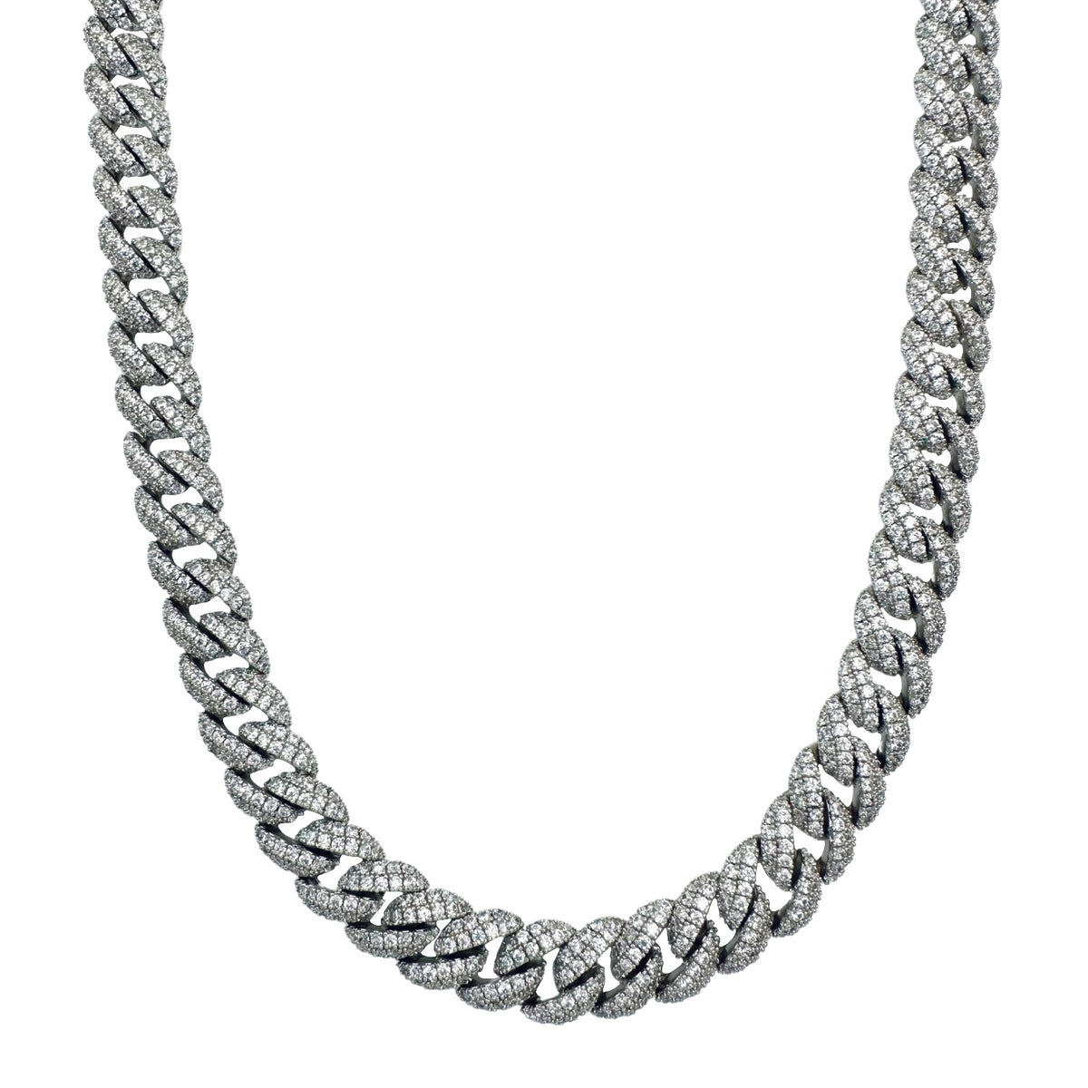 10mm SouthBeach Diamond Chain (White Gold) – GoldStarsDC Jewelry Co.