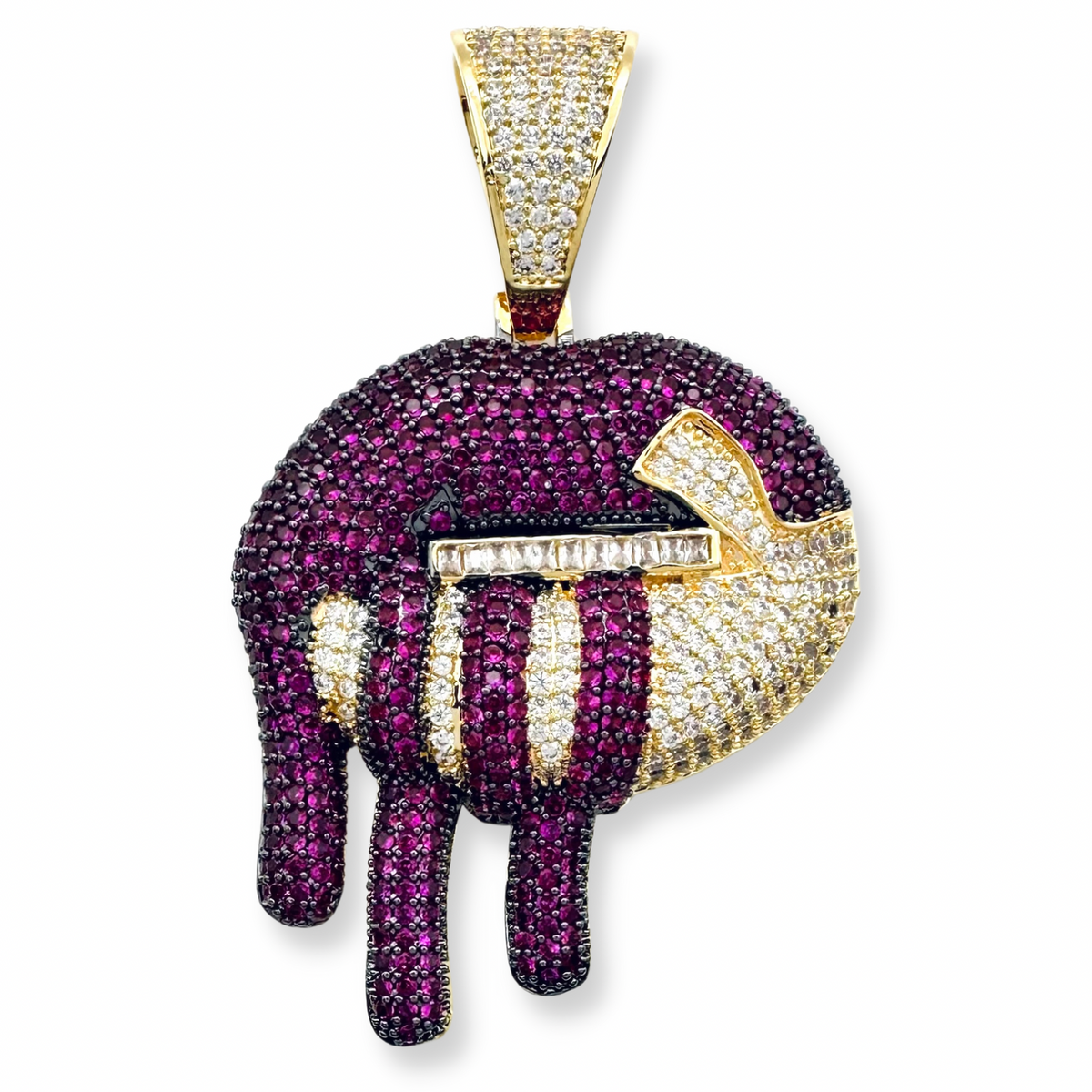 Drip Iced Out Gold Pendant | Premium Quality Guaranteed – GoldStarsDC ...